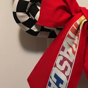 Nascar Wreath Racing Wreath Racecar Wreath Checkered | Etsy