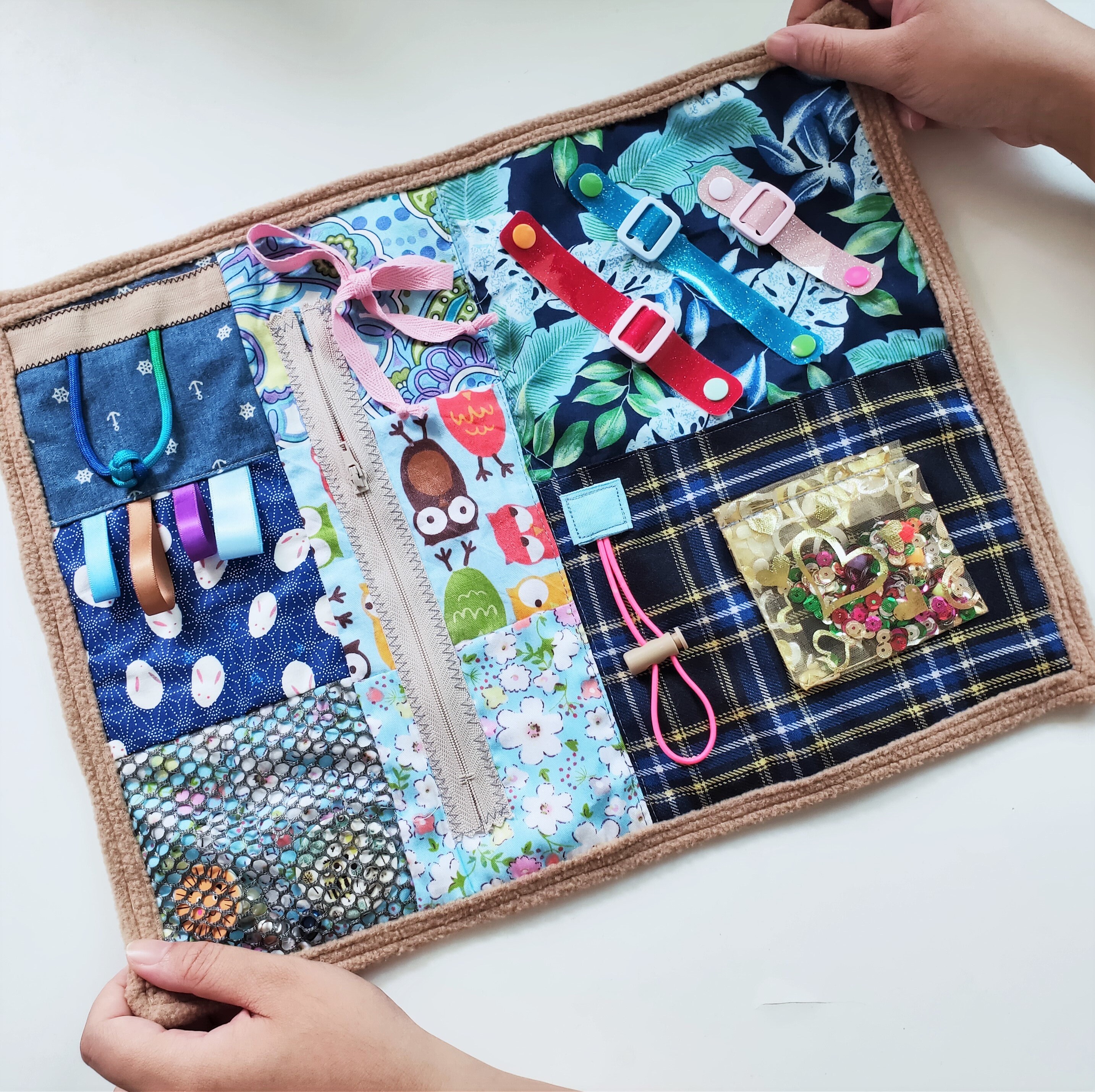 Sensory Activity Mat - Visual Tactile Fidget Quilt - Dementia Alzheimer ...