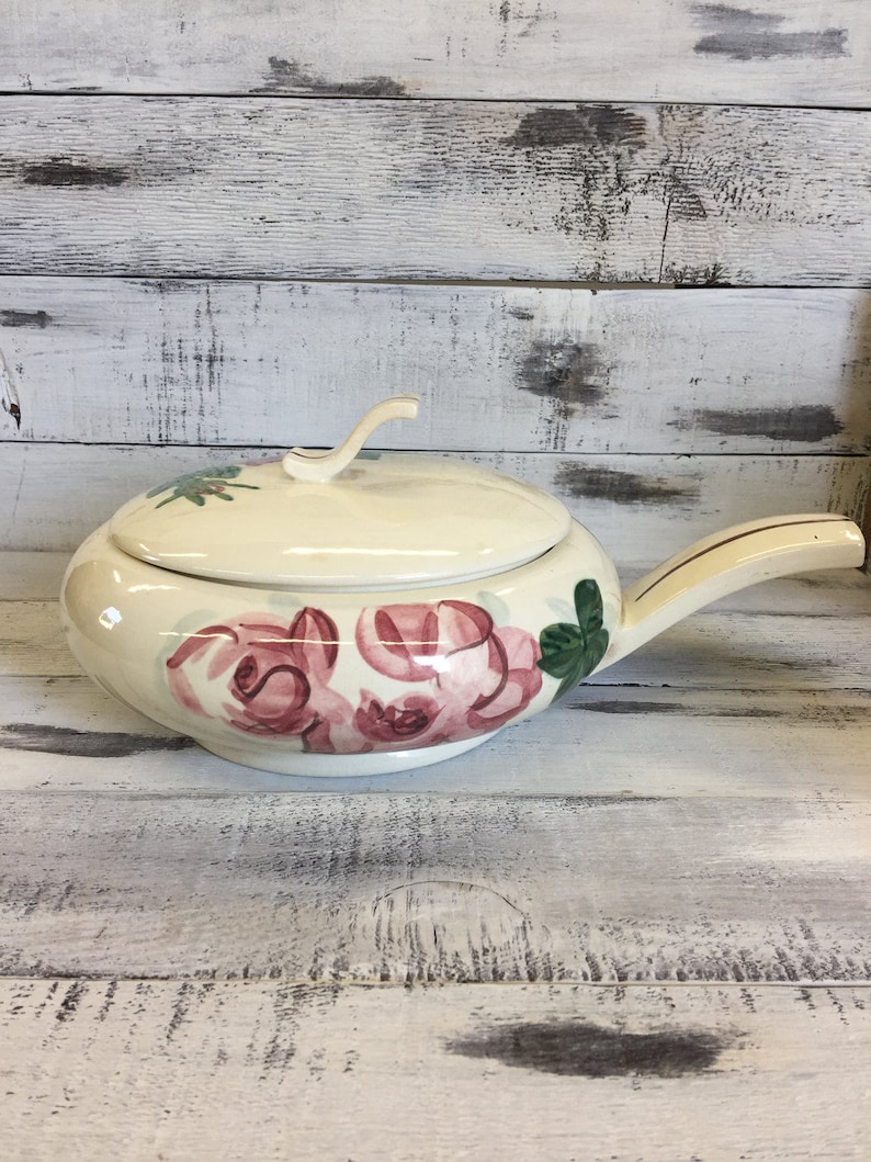 Red Wing Pottery Lexington Rose Soup Tureen - Etsy