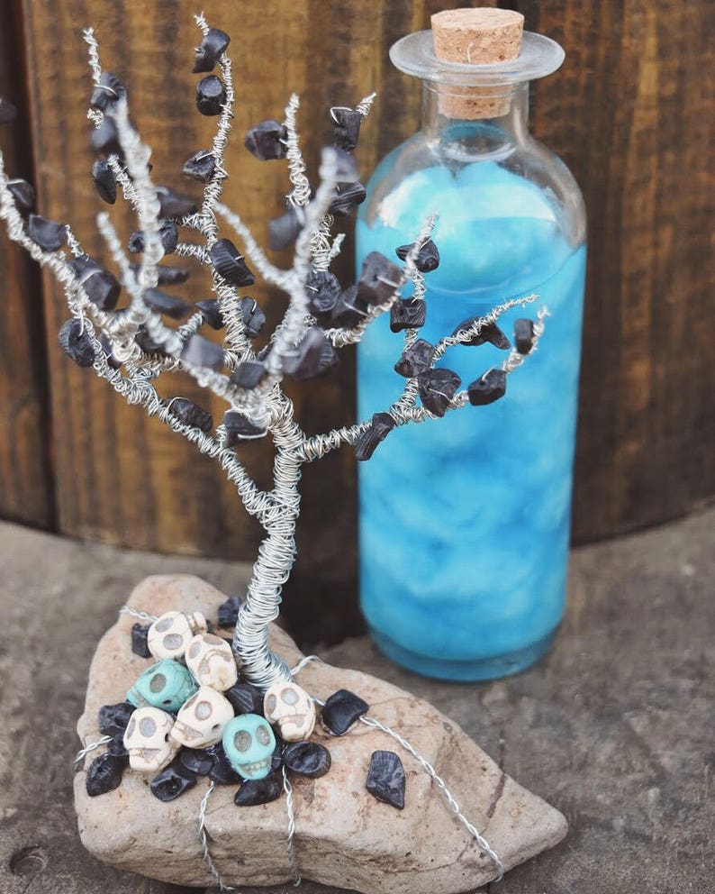 Wire Tree Sculpture Skulls Halloween Home Decor - Etsy