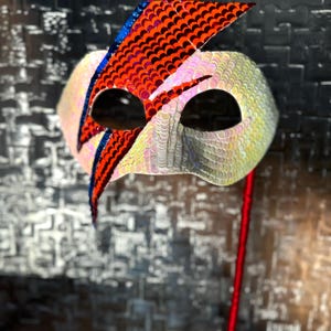 Aladdin Sane Ziggy Stardust David Bowie Inspired Masquerade Mask Art ...