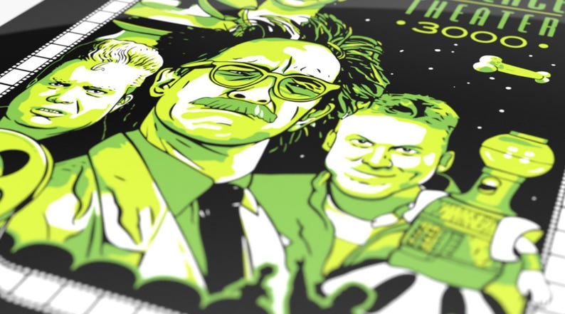Mst3k Art Print Poster - Mystery Science Theater 3000 Illustrated ...