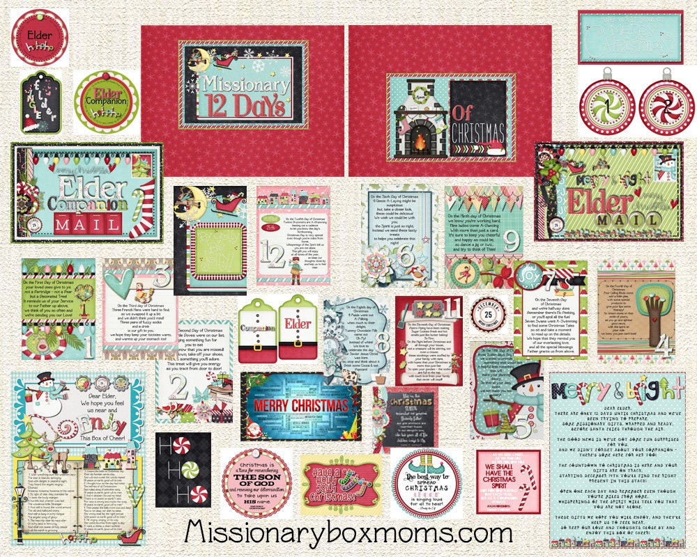 Care Package Kit - Christmas - 12 Days of Christmas/missionary Care ...