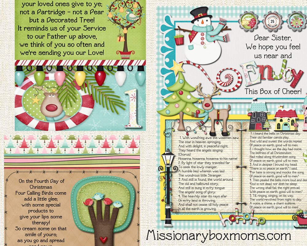 Care Package Kit - Christmas - 12 Days of Christmas/missionary Care ...