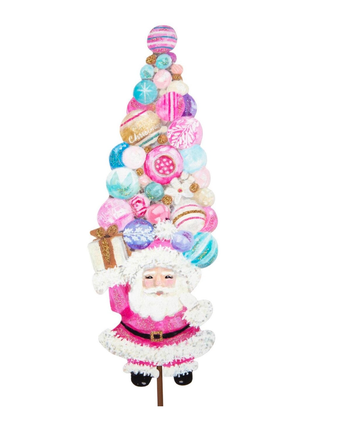 Pretty Pastel Santa Candy Topiary Stake | Etsy