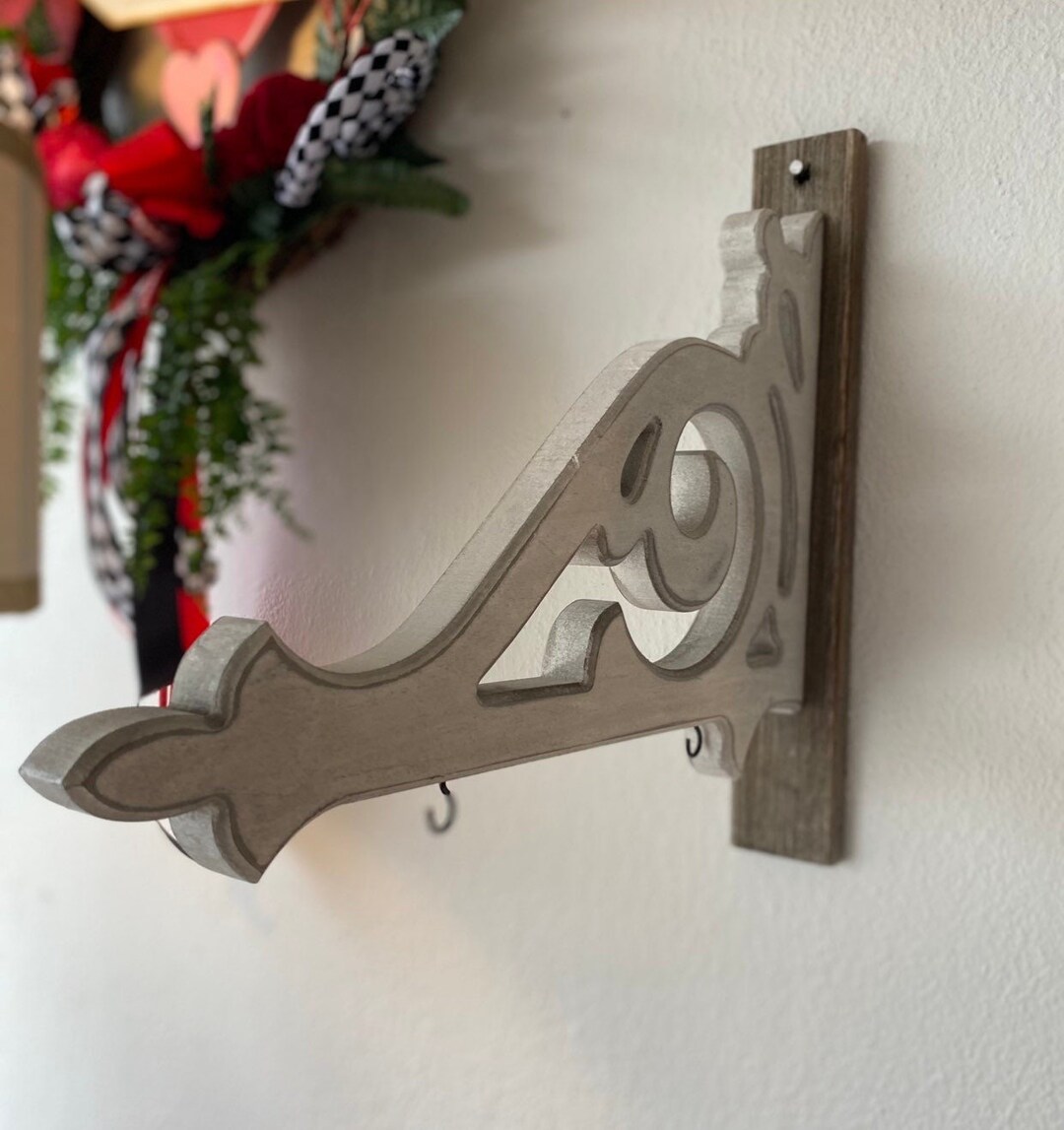 Rustic Wood White Scroll Arrow - Etsy