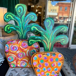 Carrots Easter/spring: Medium Big Whimsical Metal Carrot for Outdoor or ...