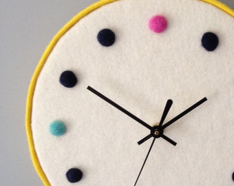 Felt Clock | Etsy