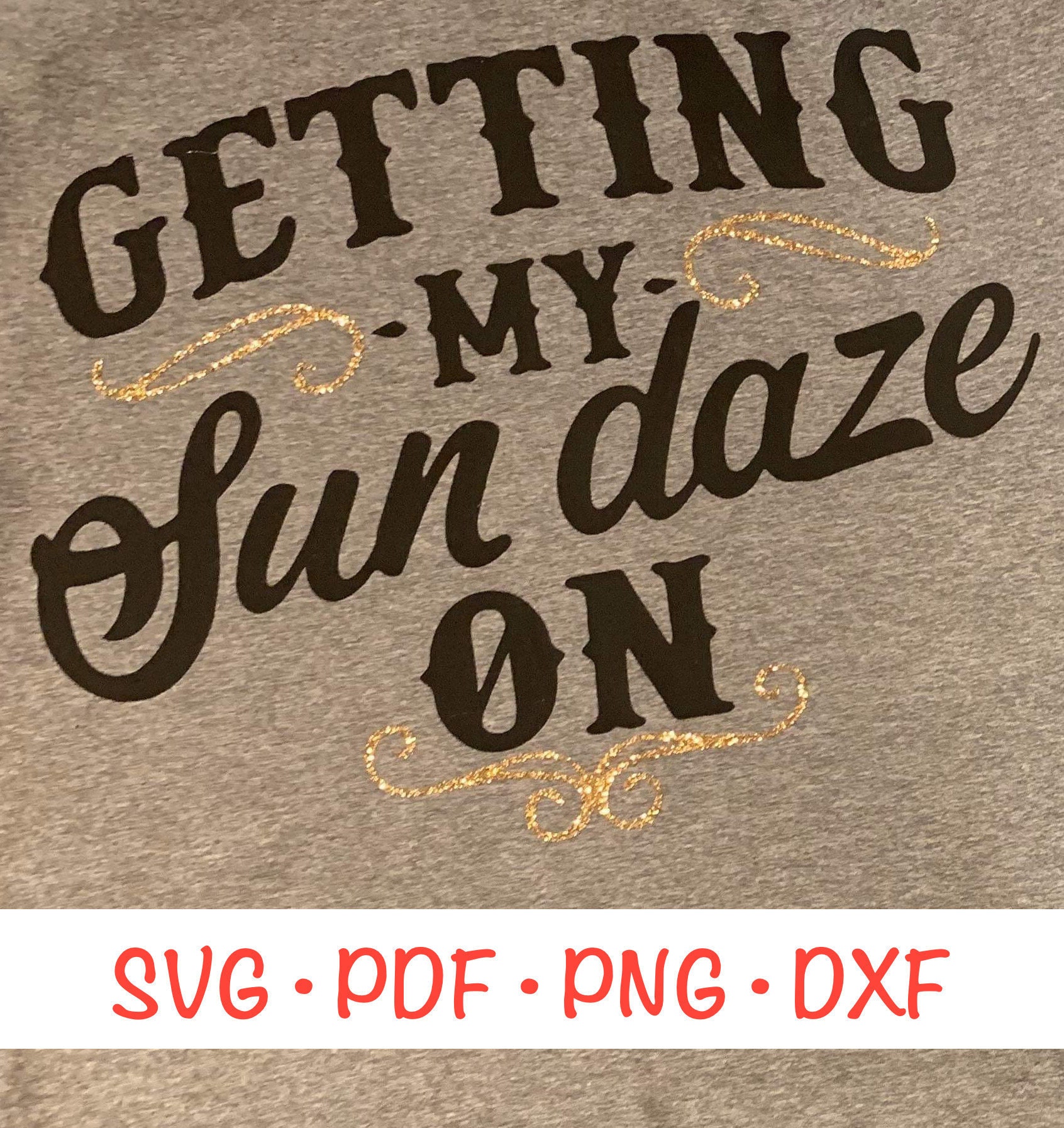 Sun Daze SVG File / Cut File | Etsy