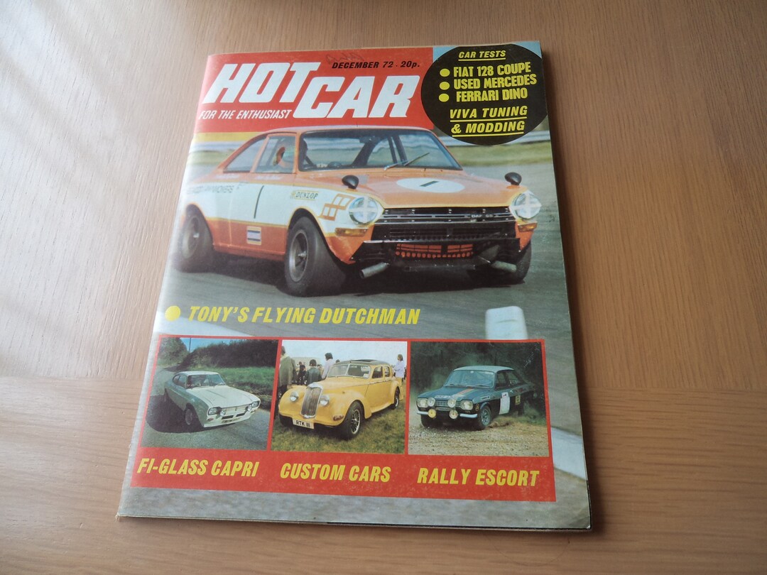 Hot Car Magazine Uk-december 1972 - Etsy