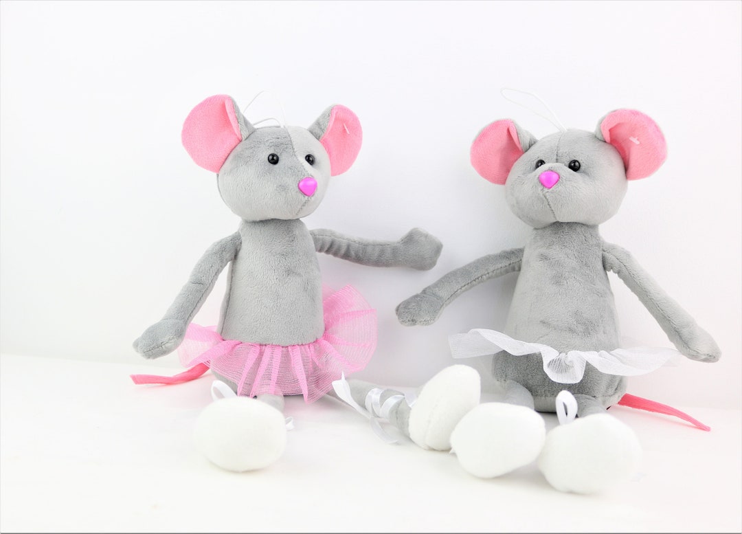 Mouse Ballerina White Skirt White Pointes Dancing Mouse Ballerina Soft ...