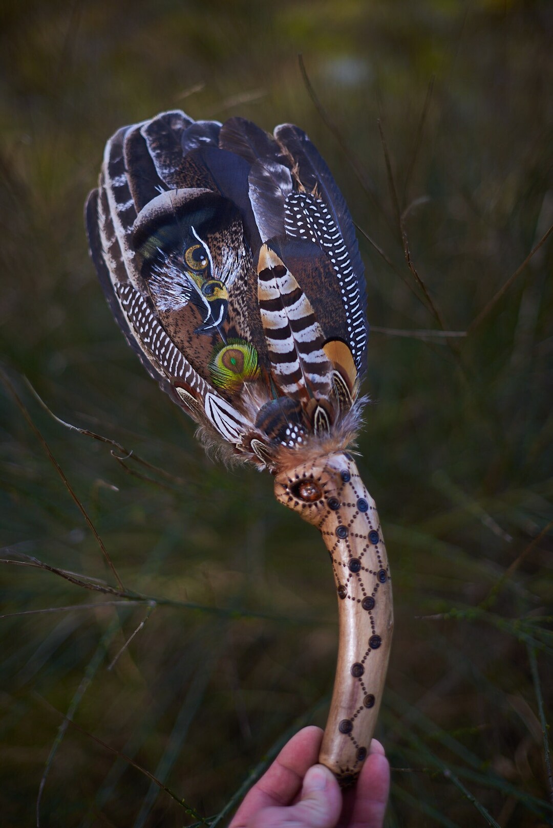 Shamanic Wing, Smudge Feather, Shaman Feather, Sage Kit, Palo Santo ...