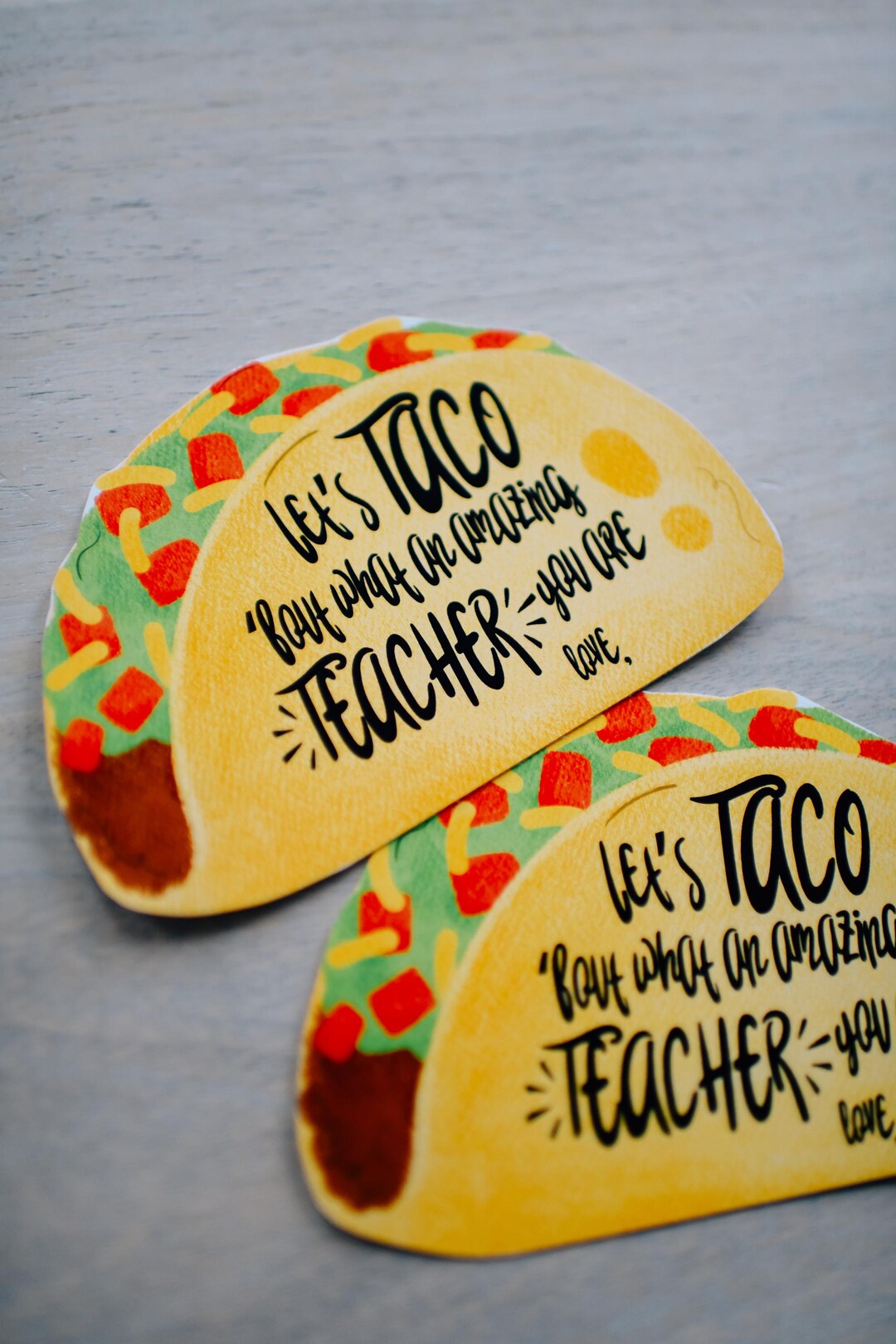 Taco Teacher Appreciation Printable Tag (digital Download) - Etsy
