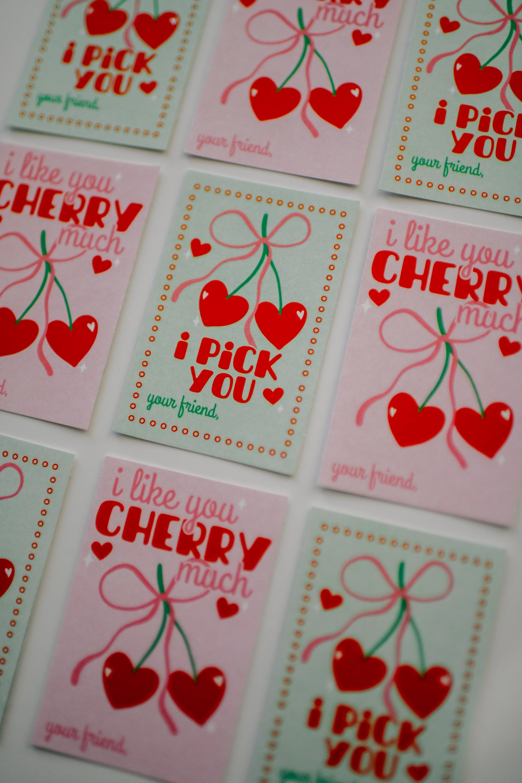 Cherry Valentine, Valentine Printable, Printable Valentine, Classroom ...