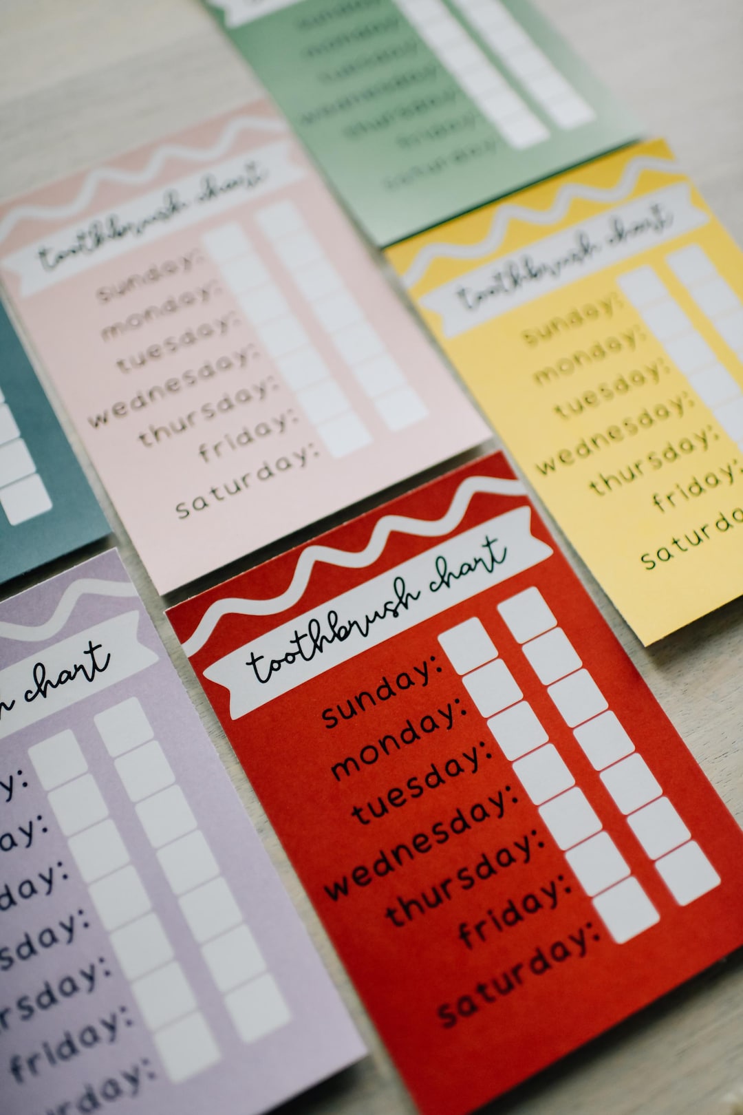 Printable Kids Chore Chart & Toothbrush Chart (digital Download) - Etsy
