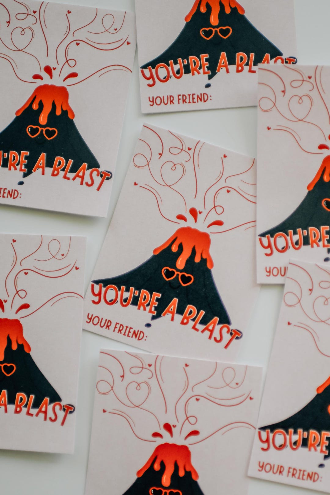 Volcano Valentine, Valentine Printable, Classroom Valentine, Blast ...