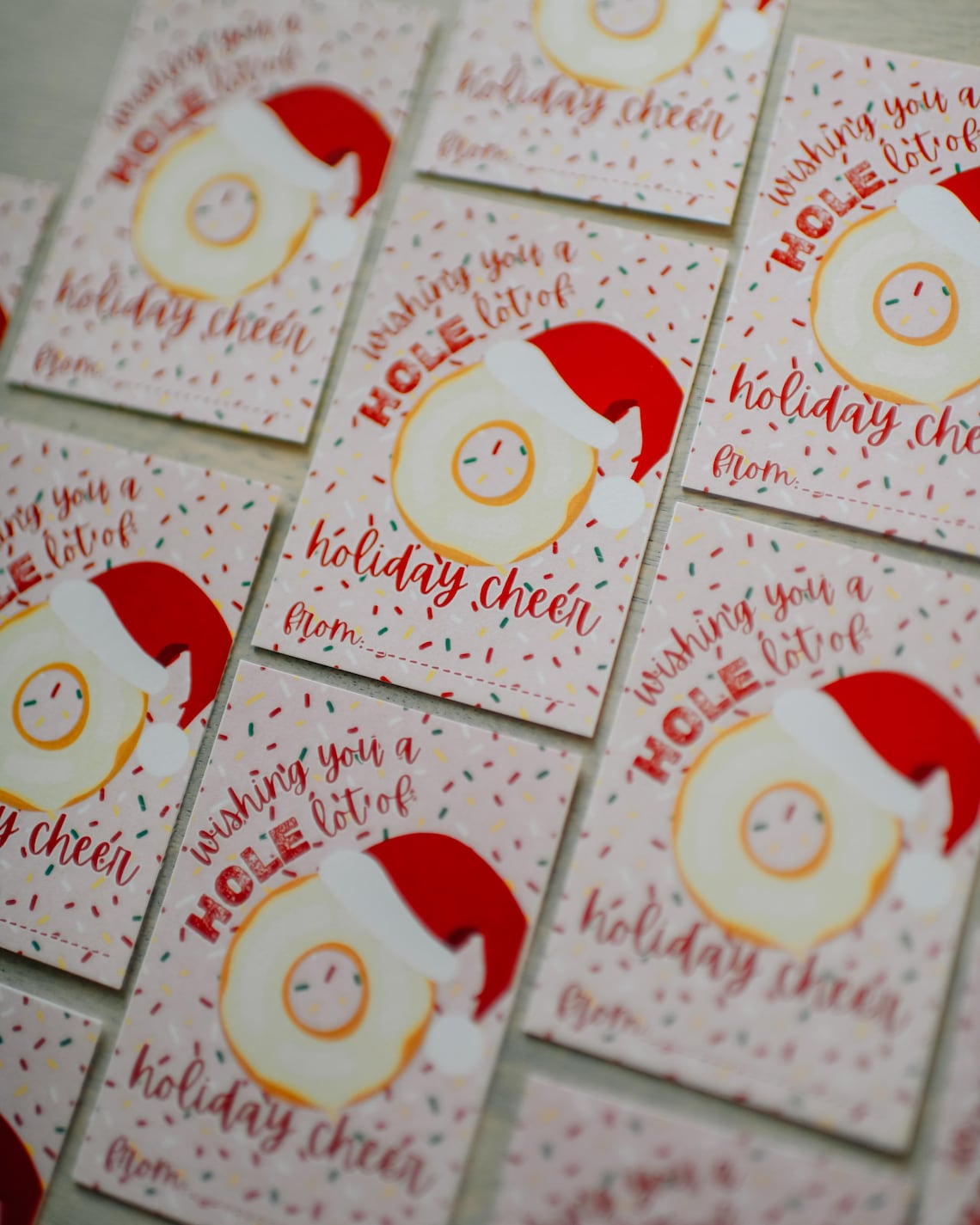 Christmas Donut Tag, Christmas Donut Gift Tag, Classroom Christmas Tag ...
