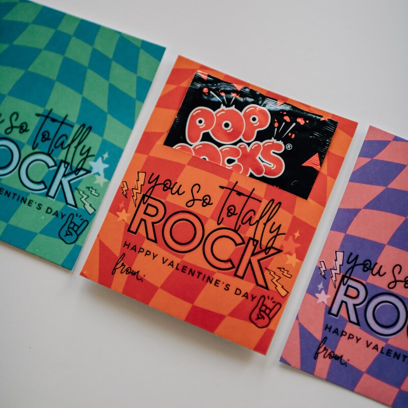 You Rock Valentine - Etsy
