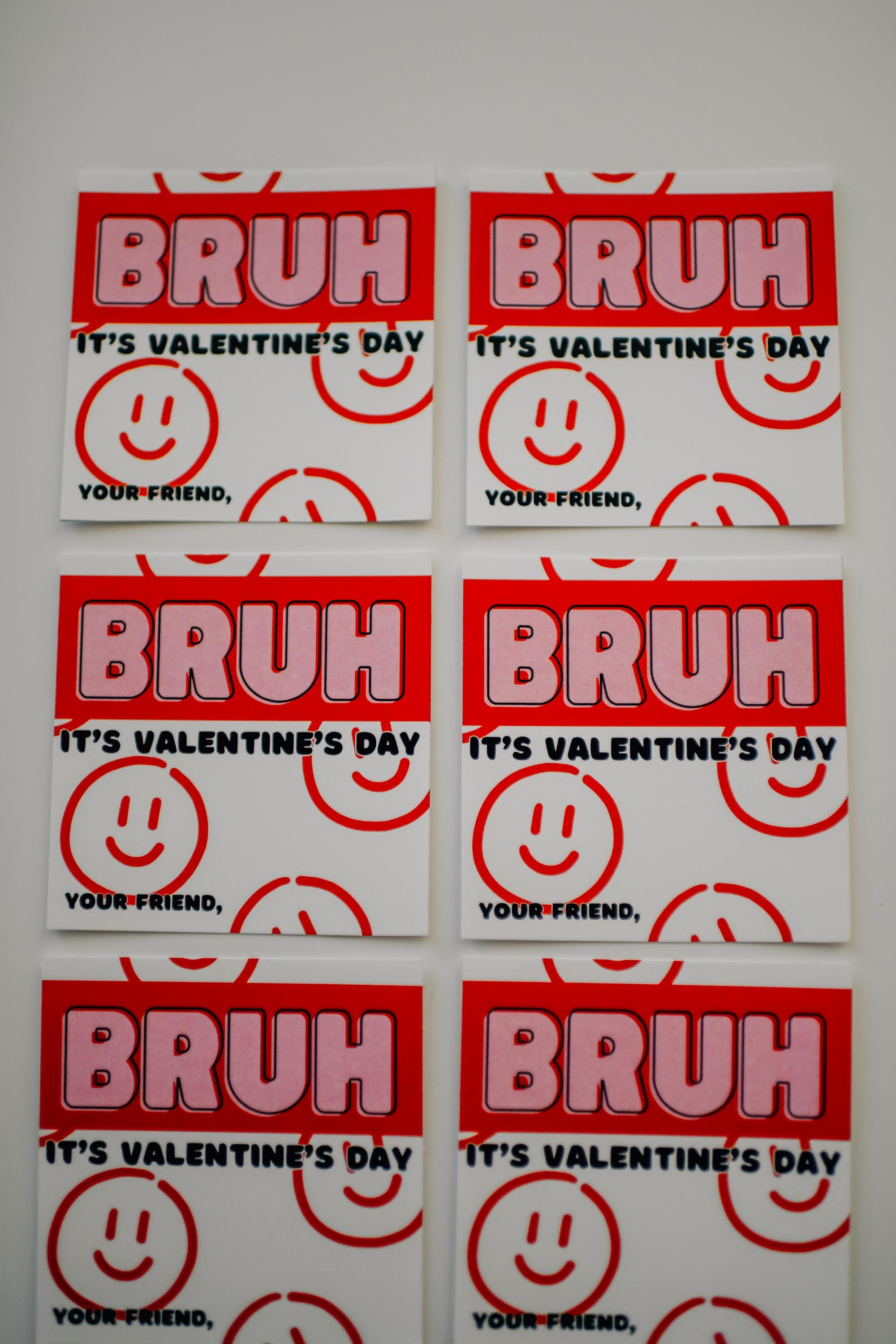 Bruh Valentine, Valentine Printable, Printable Valentine, Boys ...