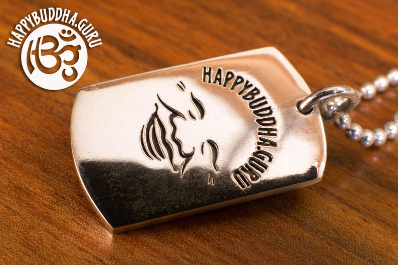 HBG Happiness Warrior Dog Tag and Spiritual Compass - Etsy