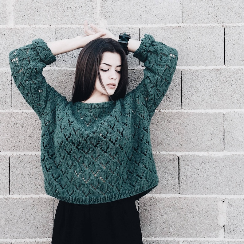 GREEN DAY SWEATER Pattern - Etsy