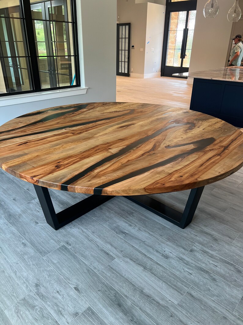 Pecan Round Dining Table - Etsy