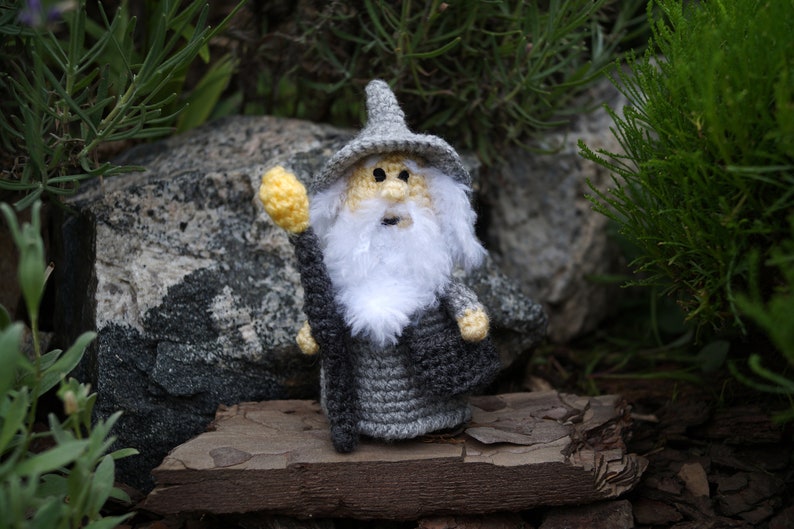 Wizard Finger Puppet Druid Plush Toy Wizard Toy Merlin - Etsy