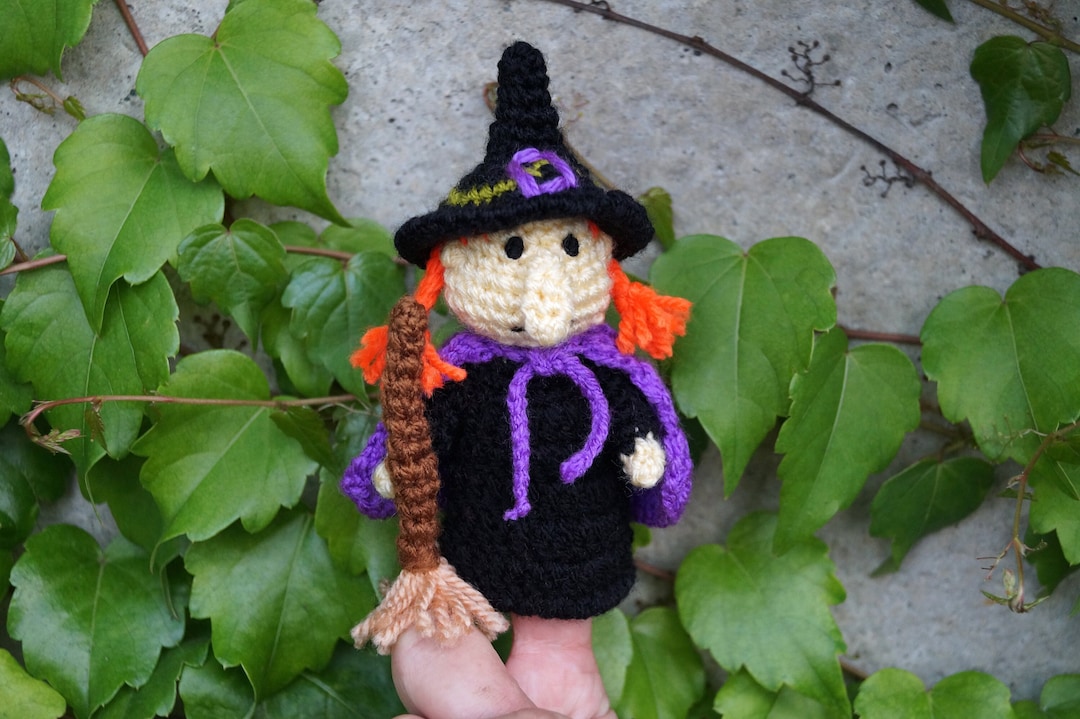 Witch Finger Puppet, Halloween Finger Puppet, Halloween Finger Toy ...