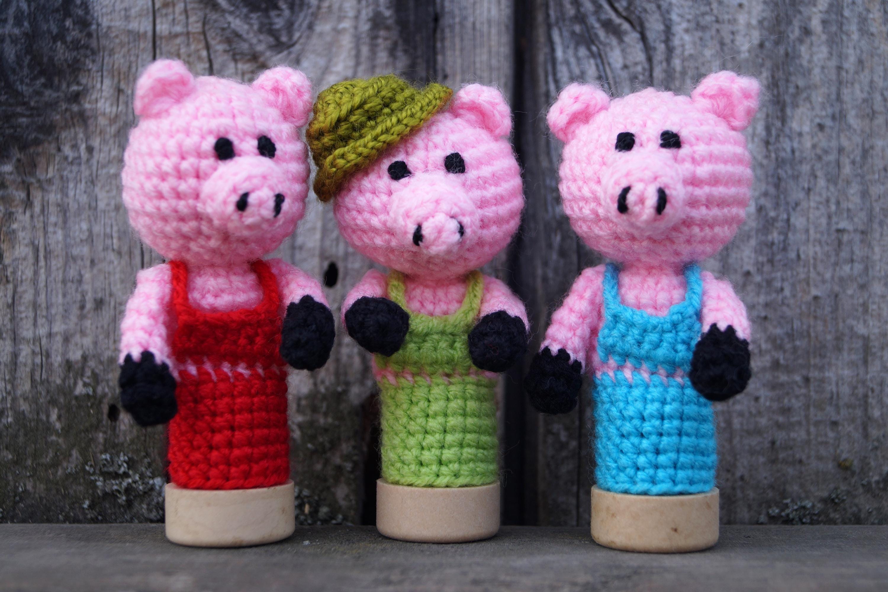 Three Little Pigs Finger Puppets: Fairytale Storytelling Set, Toddler ...