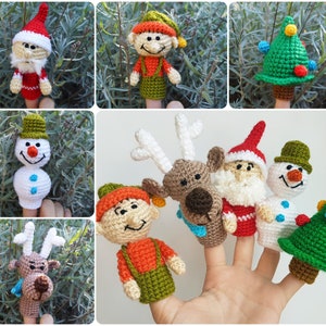 Christmas Finger Puppets Christmas Toys Christmas Stuffers - Etsy
