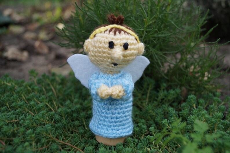 Angel Finger Puppet Christmas Angel Toy Angel Baptism Gift - Etsy