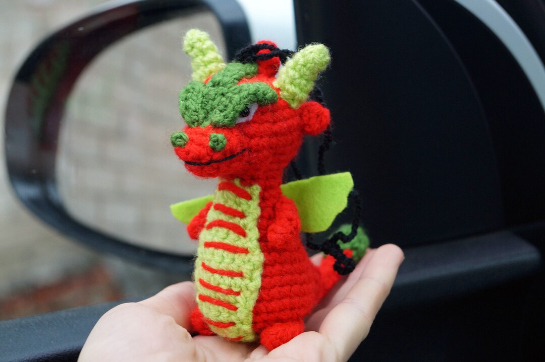 Dragon Car Decor, Stuffed Dragon Toy, Cute Car Accessories, Car Rear ...