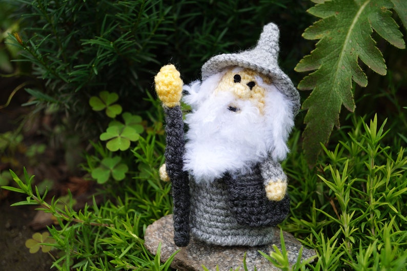 Wizard Finger Puppet Druid Plush Toy Wizard Toy Merlin - Etsy