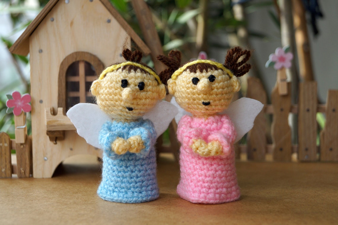 Angel Finger Puppet Christmas Angel Toy Angel Baptism Gift - Etsy