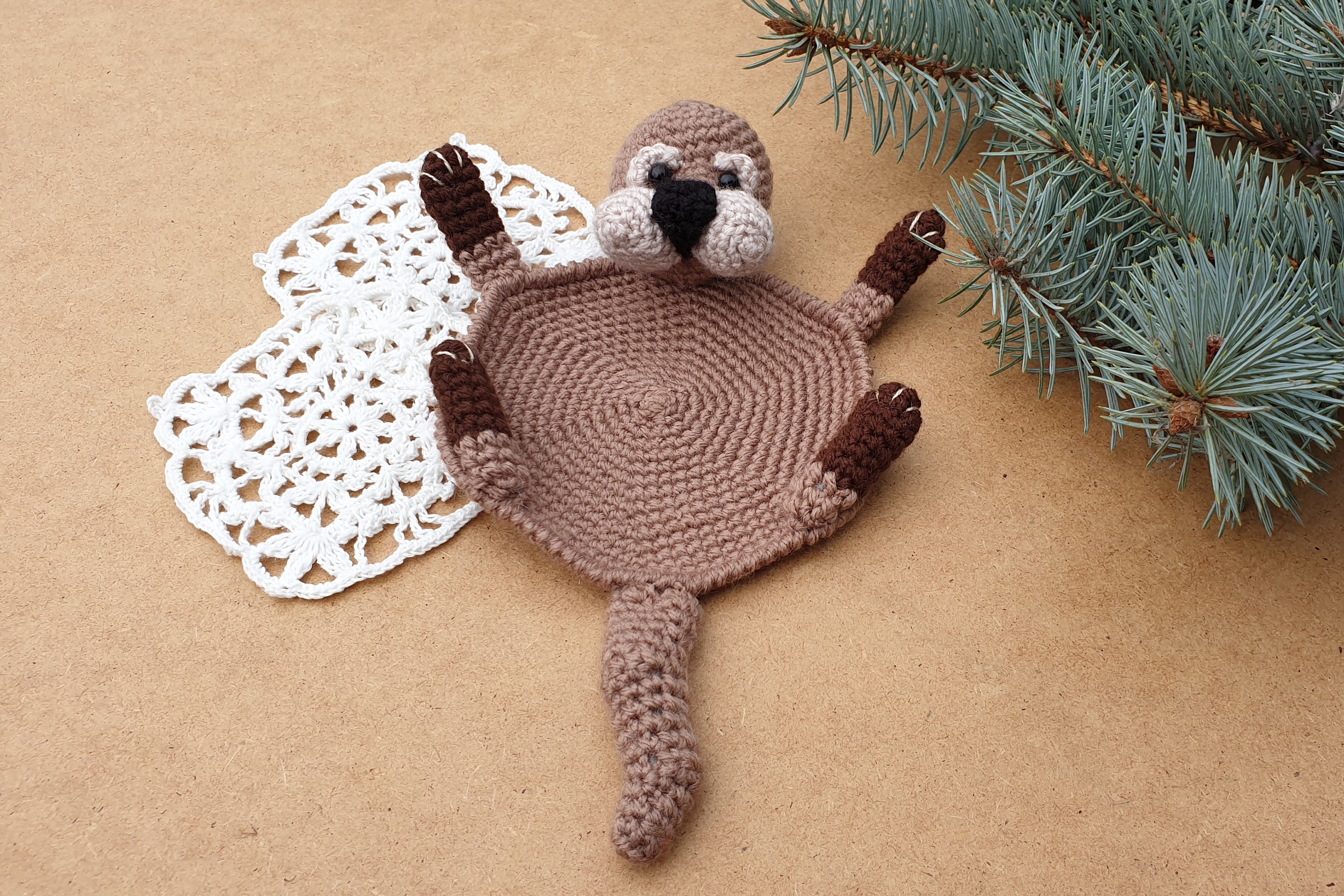 River otter coaster river otter gift crochet river otter otter | Etsy