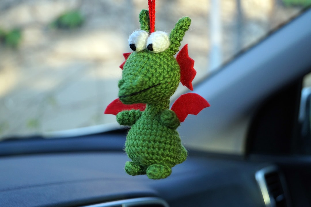 Dragon Car Decor, Stuffed Dragon Toy, Cute Car Accessories, Car Rear ...