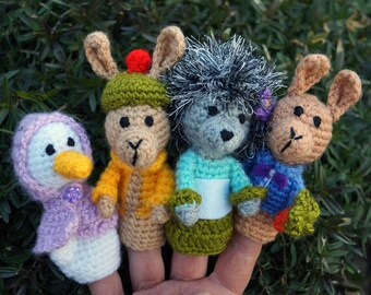 Rabbit Finger Puppet | Etsy