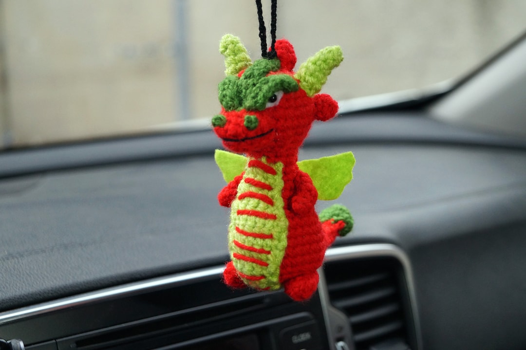 Dragon Car Decor, Stuffed Dragon Toy, Cute Car Accessories, Car Rear ...