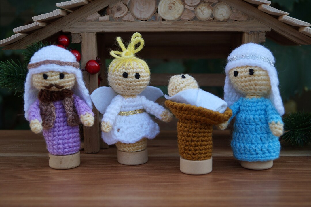 Nativity Scene Set, Finger Puppets, Christmas Gift, Nativity Play Set ...