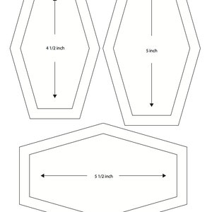 Coffin Quilt, Template Epp, English Paper Piecing, Pdf, Digital Instant Download - Etsy