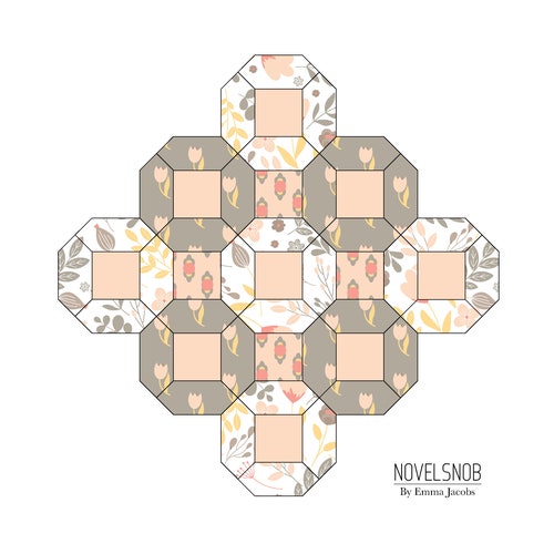 Elongated Hexagon EPP Template Crosses English Paper Piecing Etsy