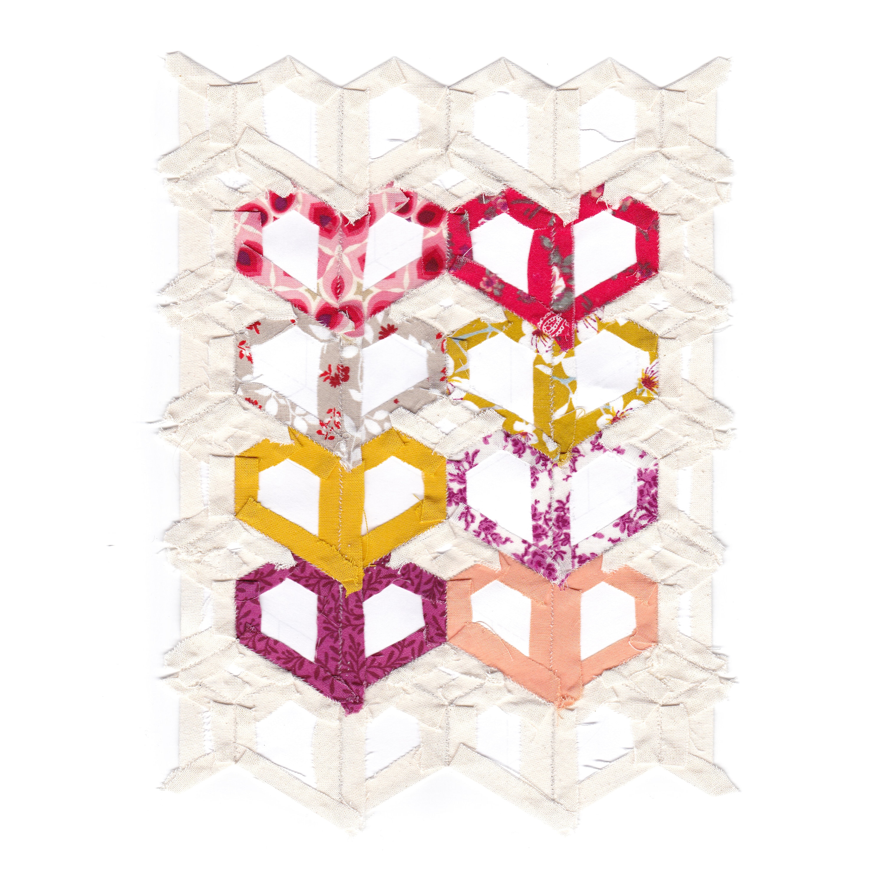Broken Hearts EPP Quilt Jewel and Diamond Template Epp - Etsy