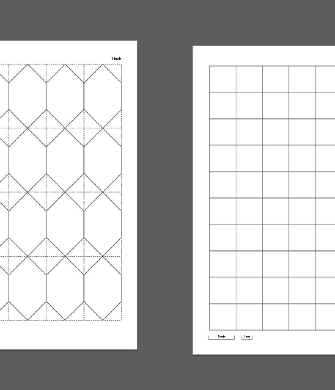 Elongated Hexagon EPP Template Crosses English Paper Piecing | Etsy