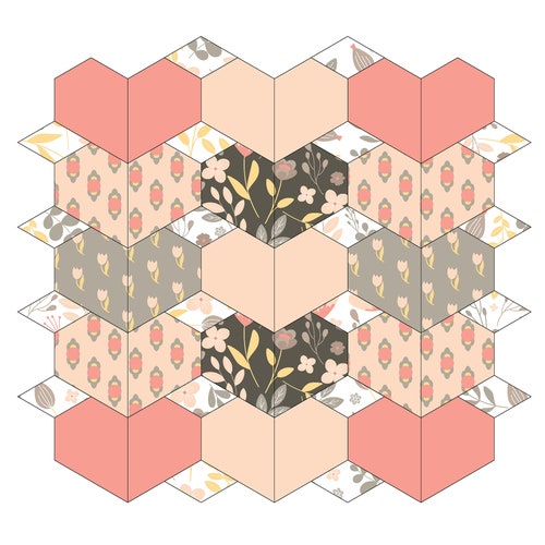Printable 45 Degree Diamond EPP Template Instant PDF Download - Etsy