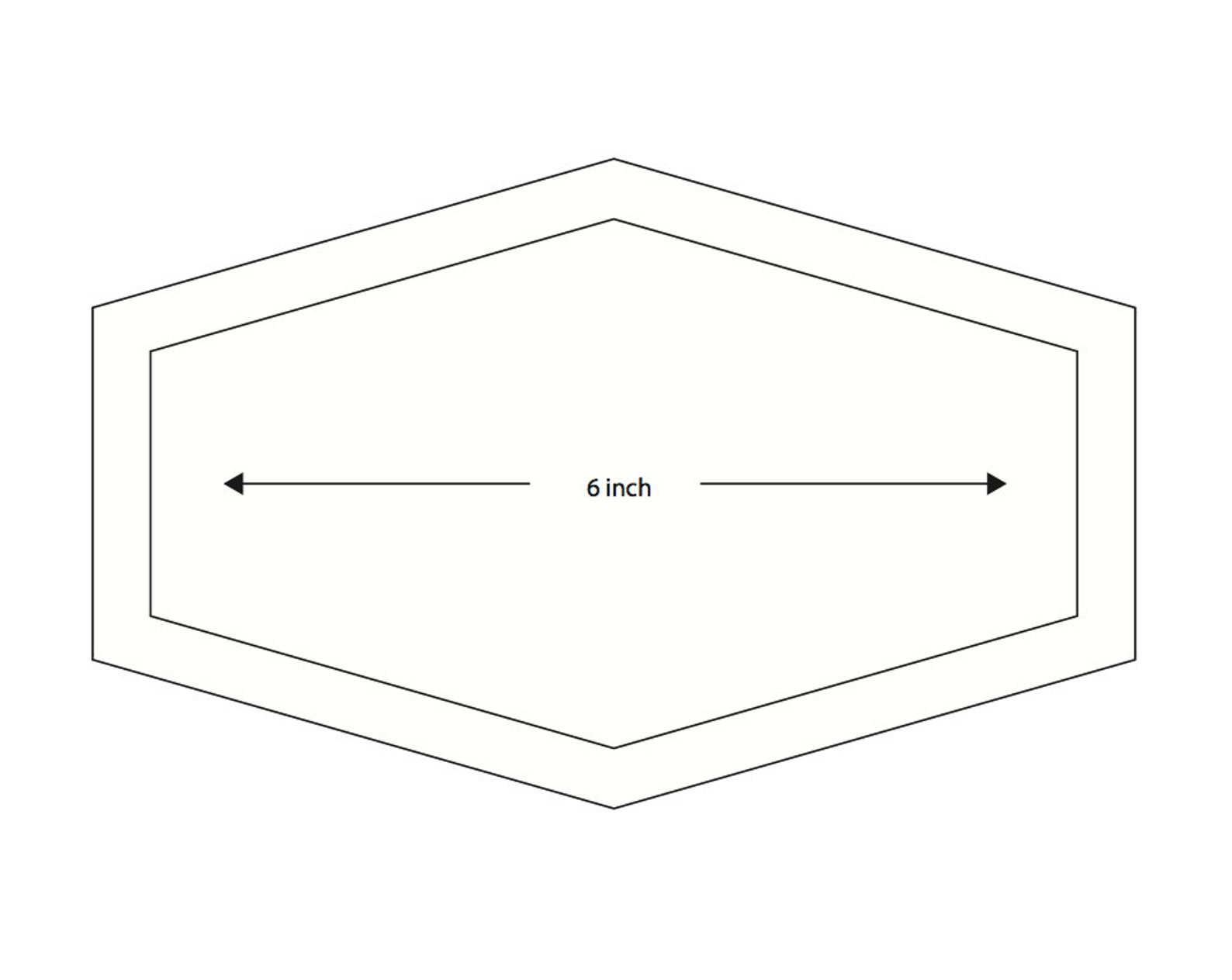 Coffin quilt template epp English paper piecing pdf | Etsy