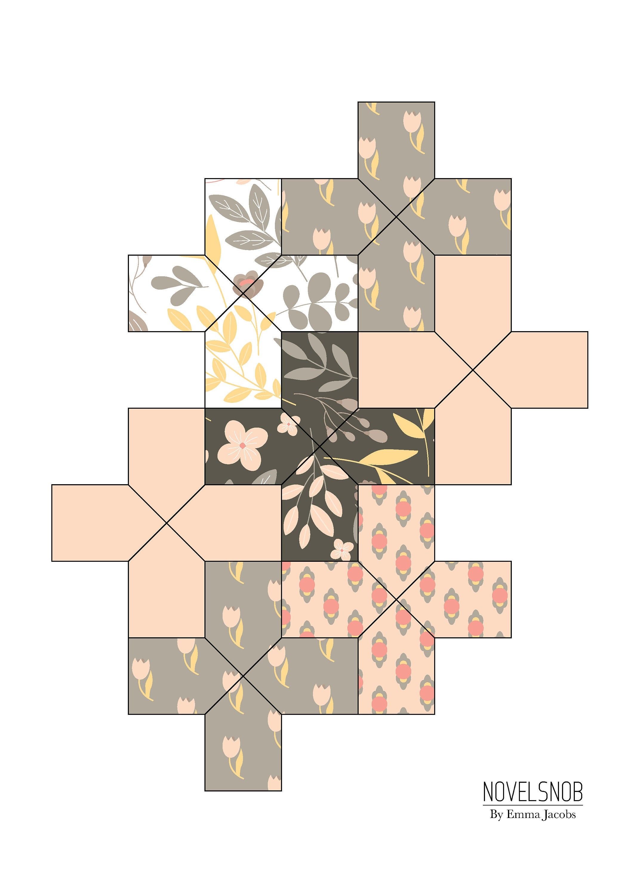 Plus and Square Pieces Crosses Template Epp English Paper | Etsy Canada