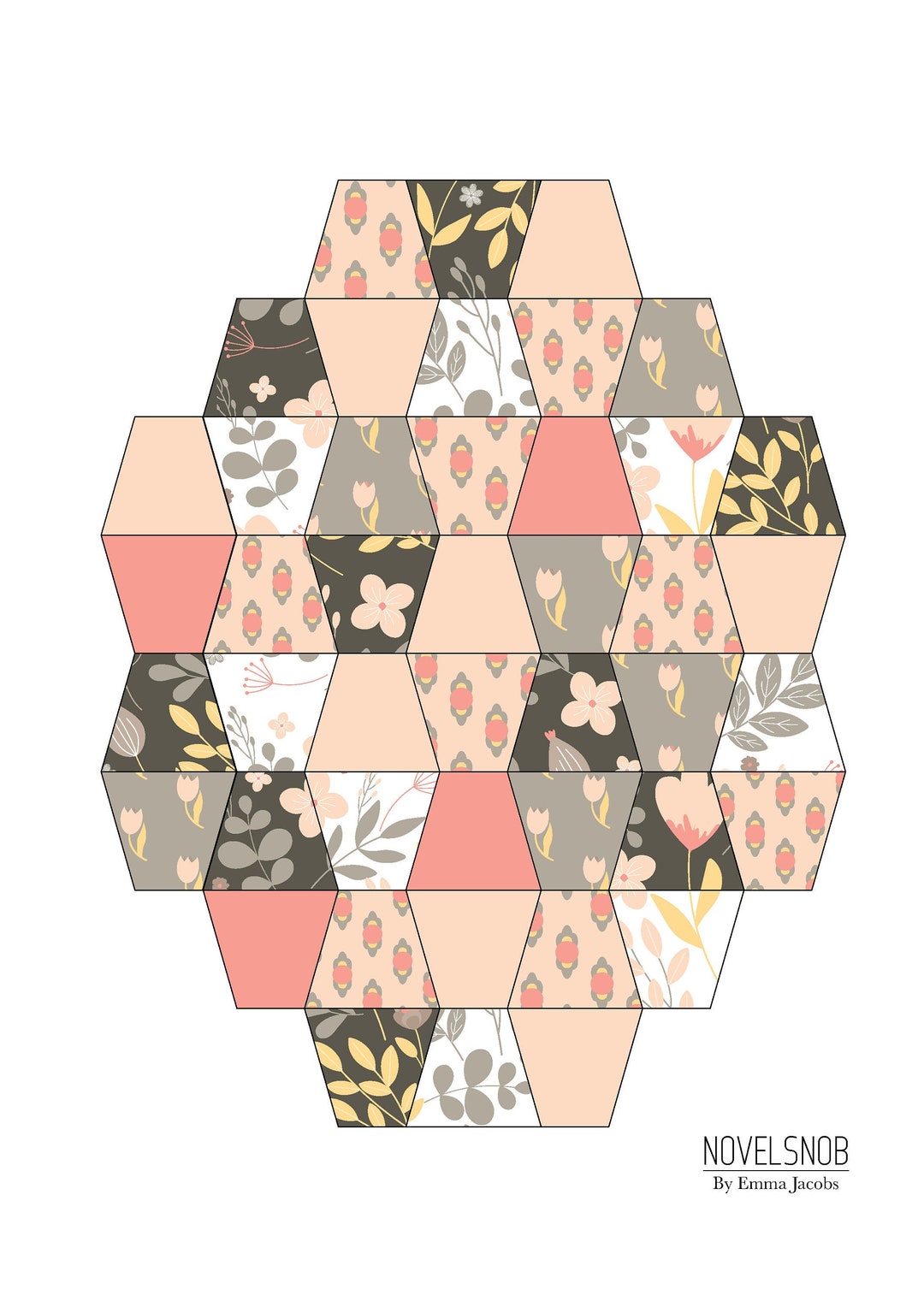 Tumbler Quilt, Tumbler Template Epp, English Paper Piecing, Pdf ...