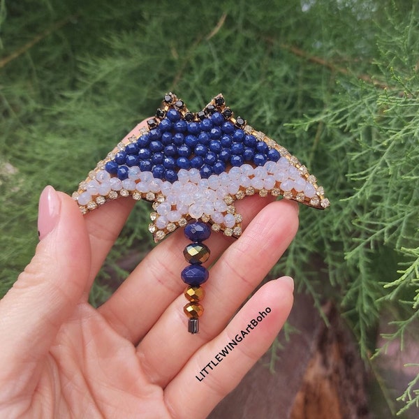 Beaded Brooch - Etsy