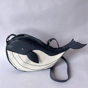 Whale Bag - Blue Whale Bag - Fish Bag - Whale Shape Bag - Gray Blue ...