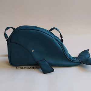Whale Bag - Blue Whale Bag - Fish Bag - Whale Shape Bag - Blue Fish ...